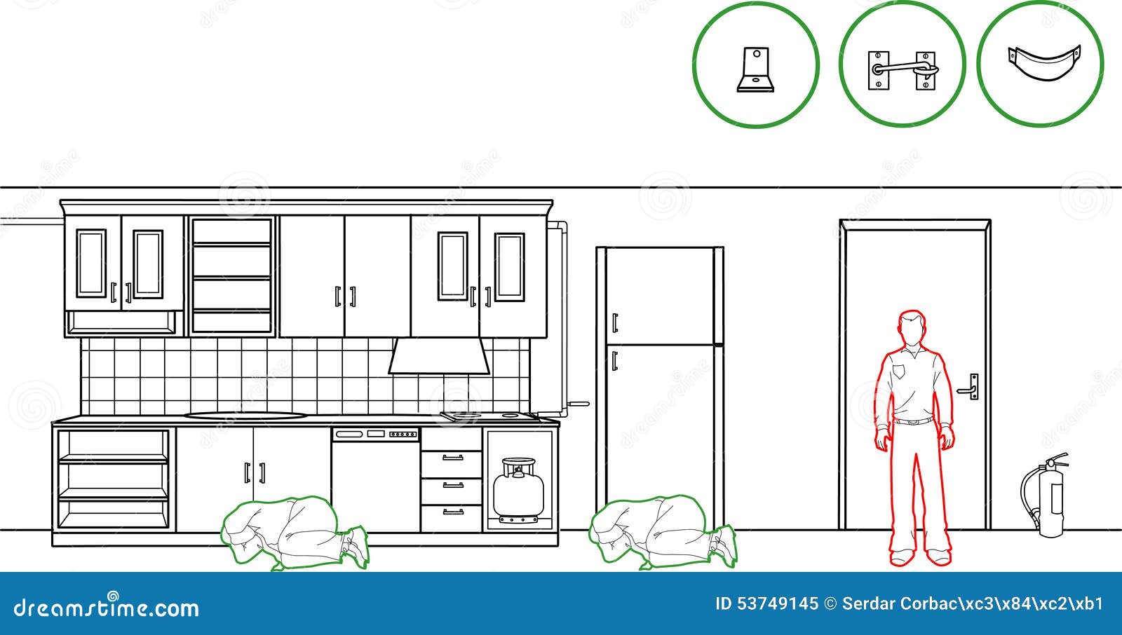 Earthquake Protection Methods Stock Vector - Illustration of disasters ...