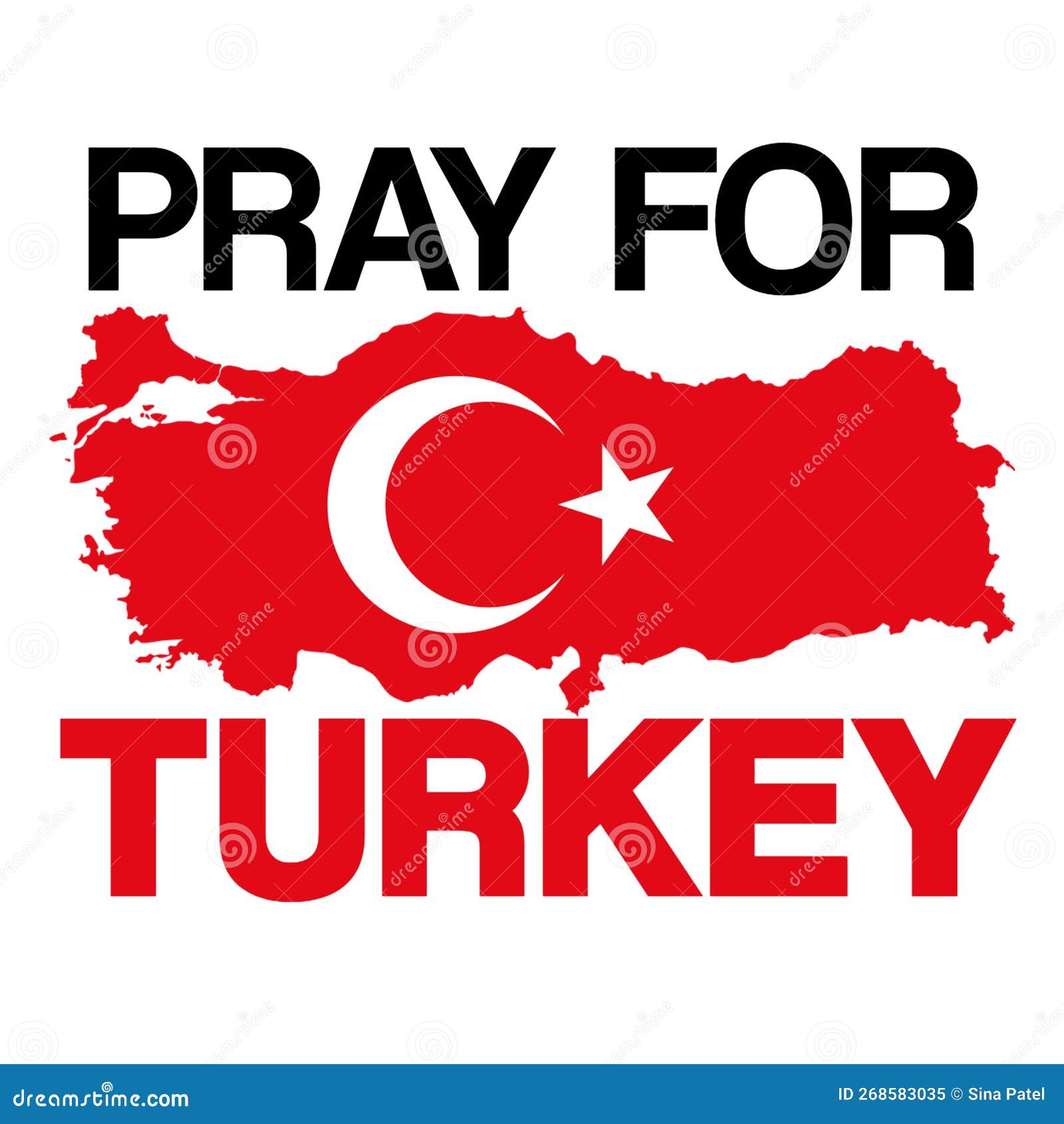 Earthquake Turkey, Pray for Turkey Illustration Stock Illustration ...