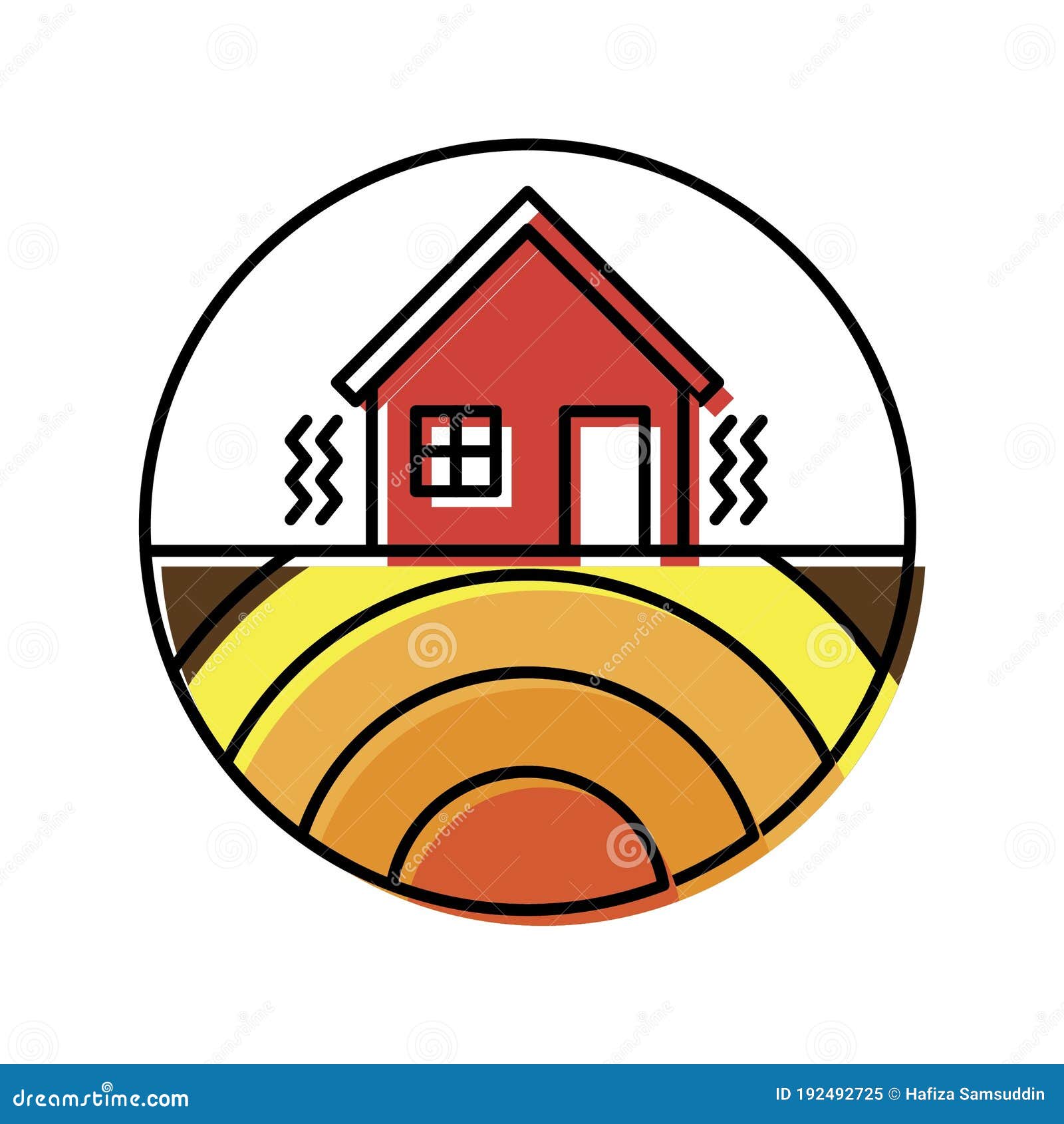 Earthquake Vector Icon Isolated On Transparent Background, Earth ...