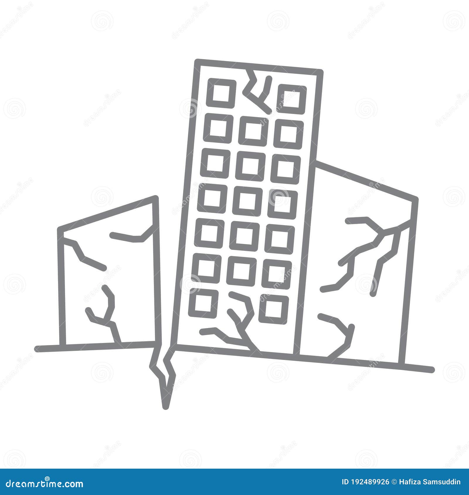 Earthquake. Vector Illustration Decorative Design Stock Vector ...