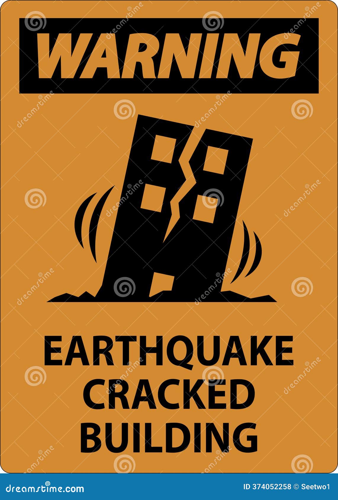 Cracked Building, Fissure Crack, Earthquake Effect, Structure Fracture ...
