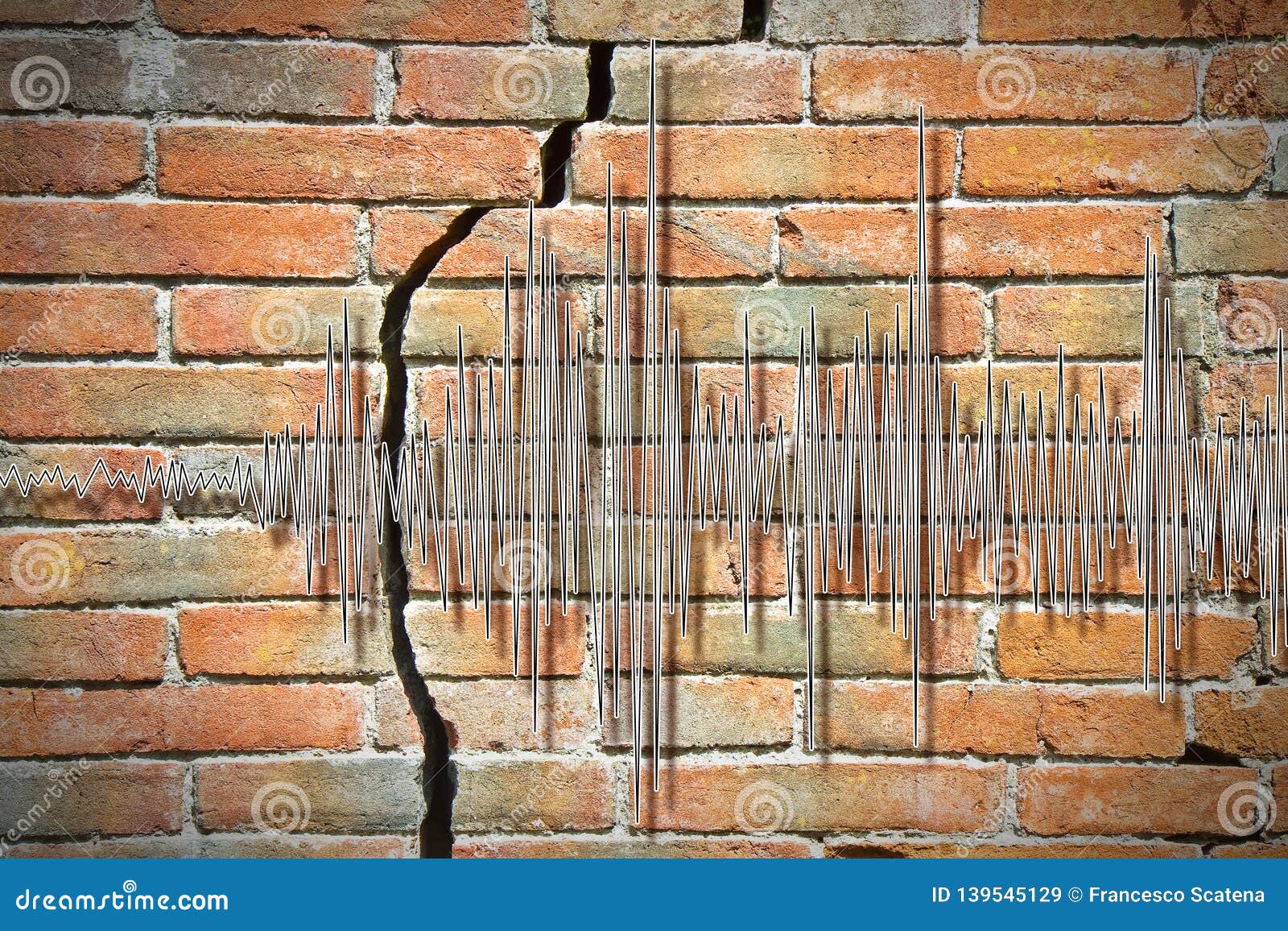 Earthquake Wave On A Graph Paper Royalty-Free Stock Photography ...