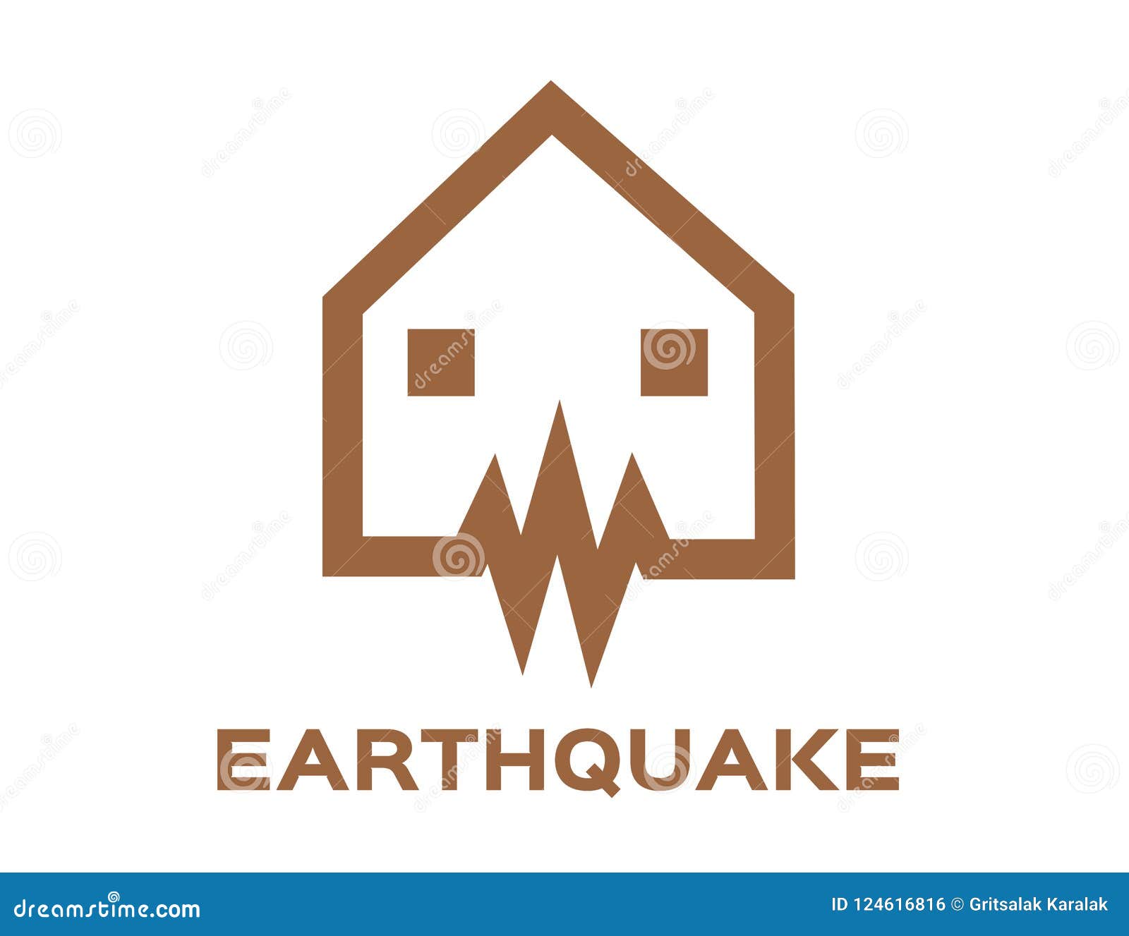 Earthquake Wave Graph Report Cartoon Vector | CartoonDealer.com #181142183