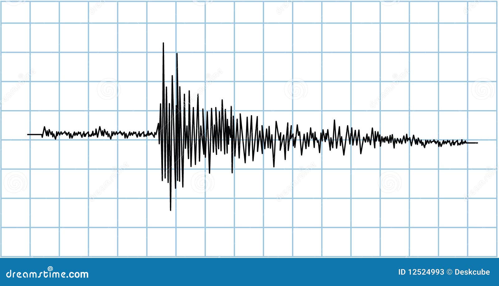 Earthquake wave symbol stock vector. Illustration of vector - 12524993