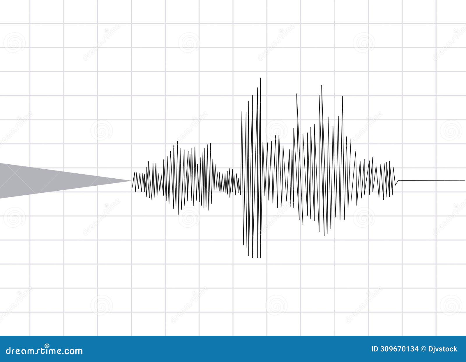 Earthquaker richter scale stock vector. Illustration of curve - 309670134