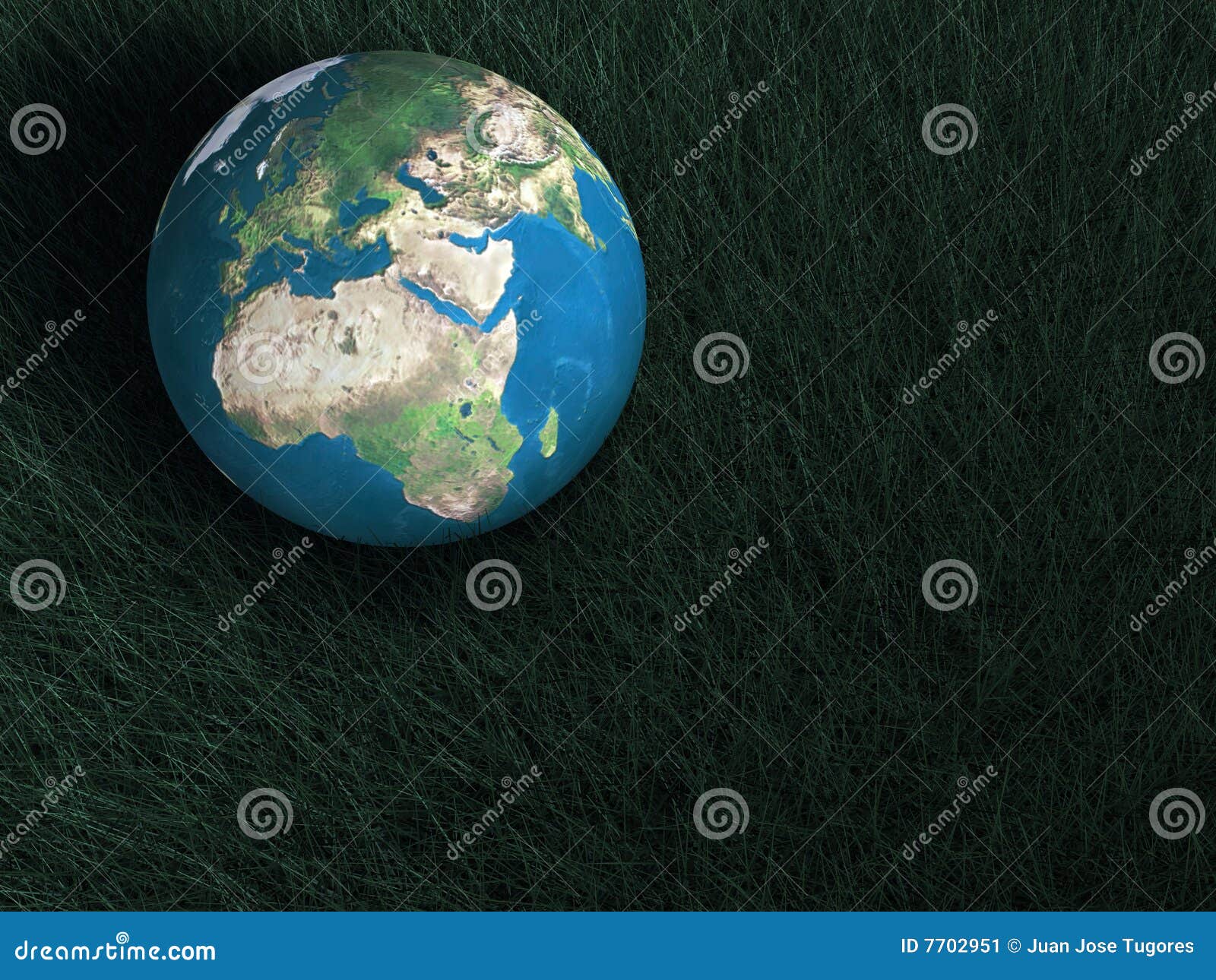 Earths globe over sea stock image. Image of colours, calm - 7702951