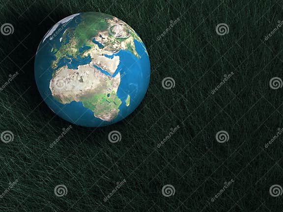 Earths globe over sea stock image. Image of colours, calm - 7702951