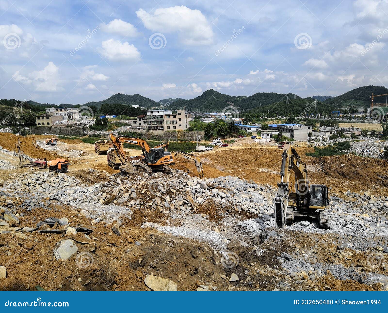 Earthwork Activity Construction Site Editorial Image - Image of ...