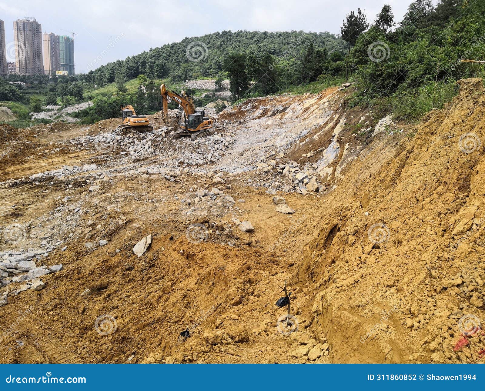 Earthwork Construction Site,Worksite Background Editorial Photography ...
