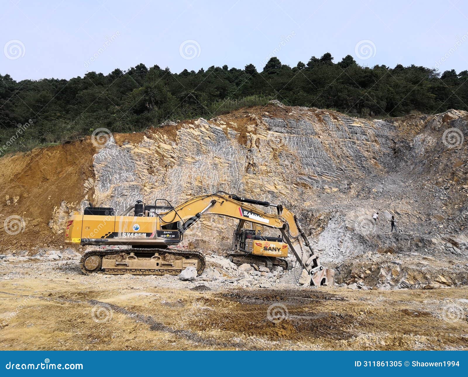 Earthwork Construction Site,Worksite Background Editorial Image - Image ...
