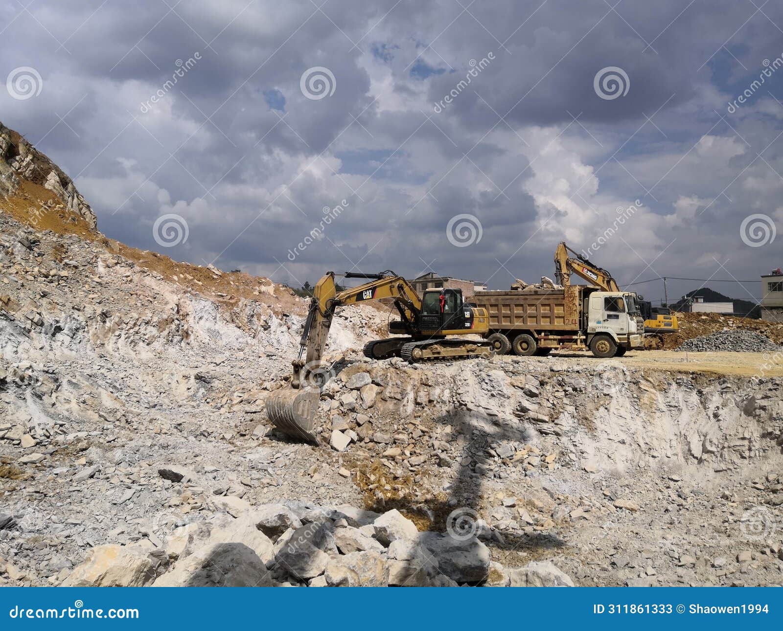 Earthwork Construction Site,Worksite Background Editorial Stock Photo ...