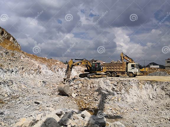 Earthwork Construction Site,Worksite Background Editorial Stock Photo ...