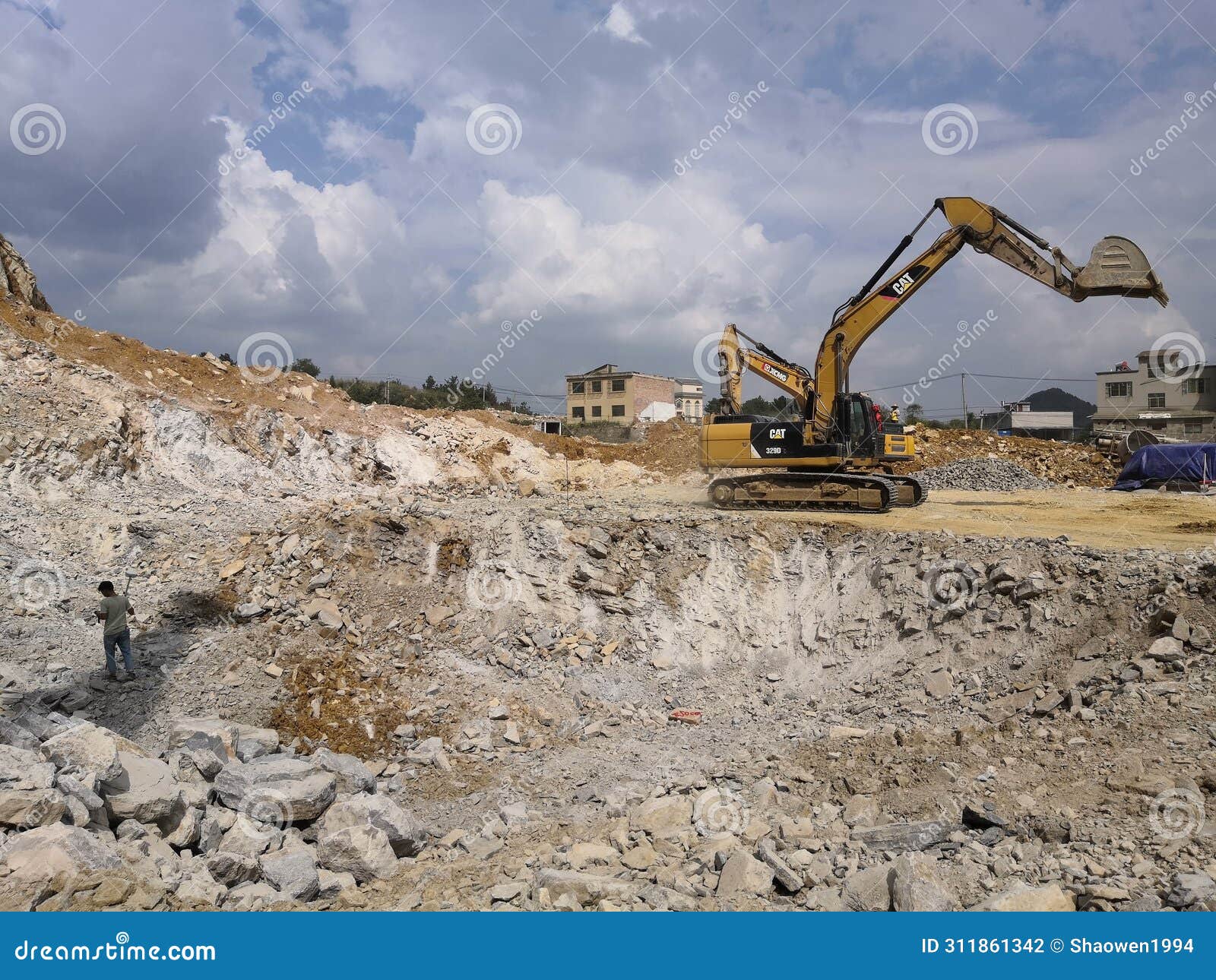 Earthwork Construction Site,Worksite Background Editorial Photography ...