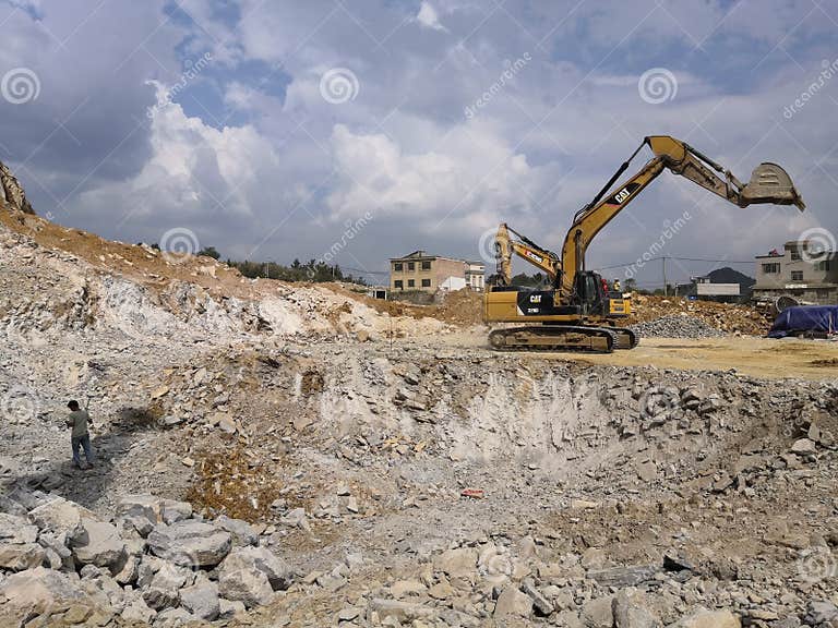 Earthwork Construction Site,Worksite Background Editorial Photography ...