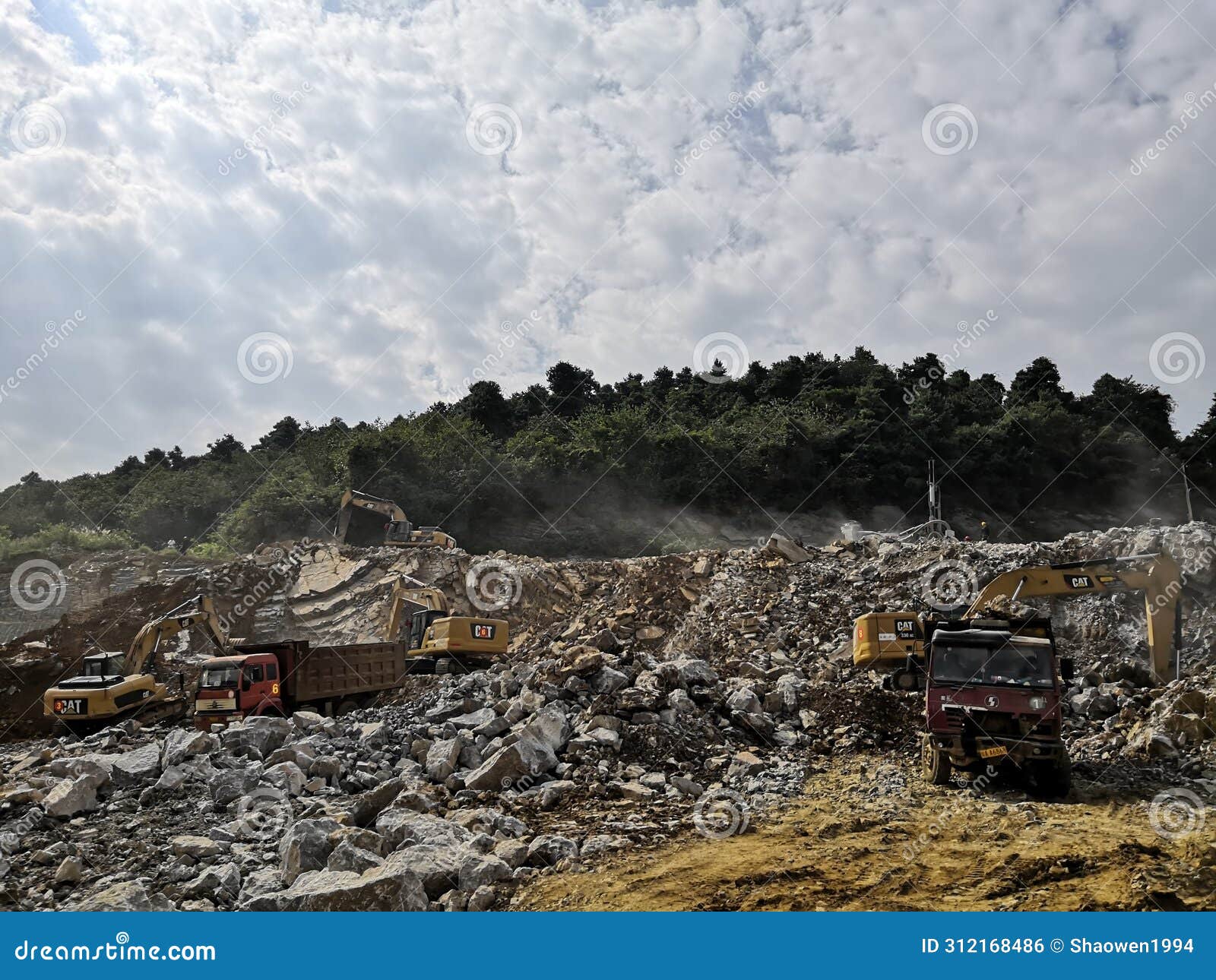 Earthwork Construction Site,Worksite Background Editorial Photo - Image ...