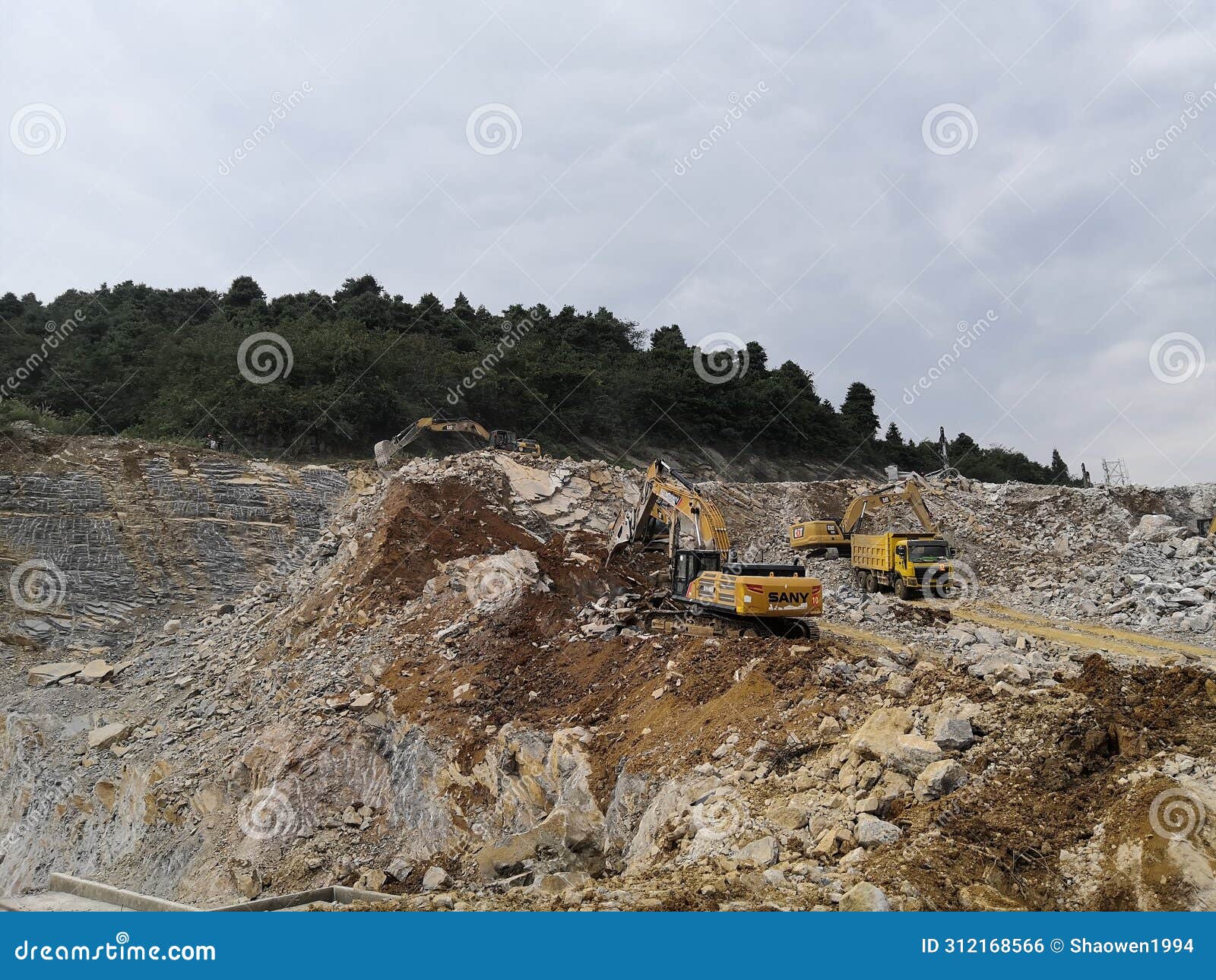 Earthwork Construction Site,Worksite Background Editorial Photo - Image ...