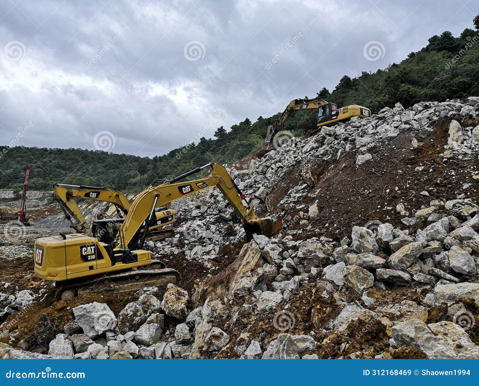 Earthwork Construction Site,Worksite Background Editorial Stock Image ...