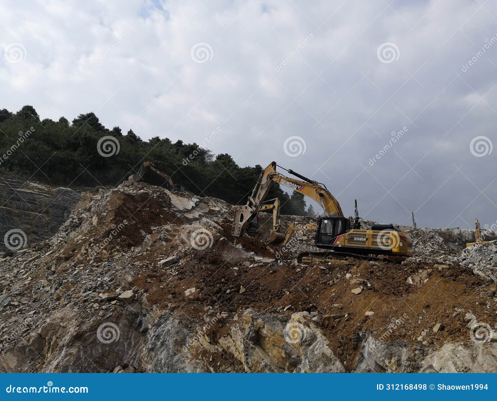 Earthwork Construction Site,Worksite Background Editorial Stock Photo ...