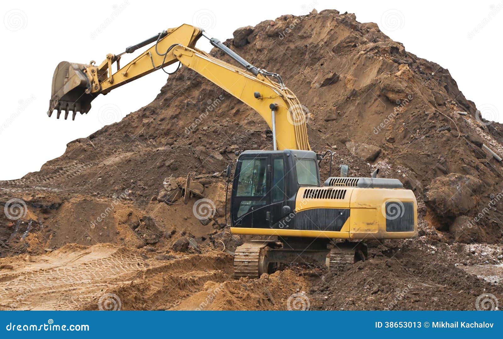 Earthwork stock image. Image of machinery, industry, business - 38653013