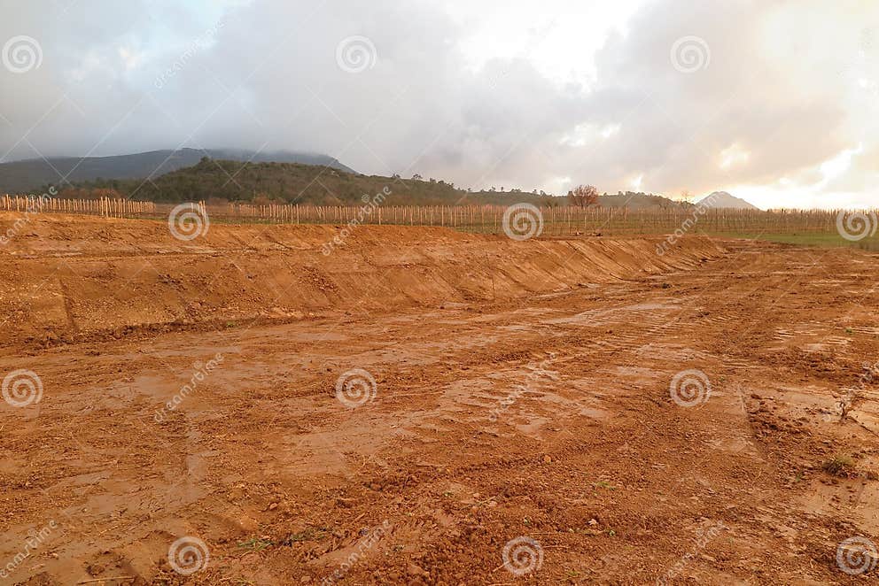 Earthworks and Excavation in Civil Engineering Stock Photo - Image of ...