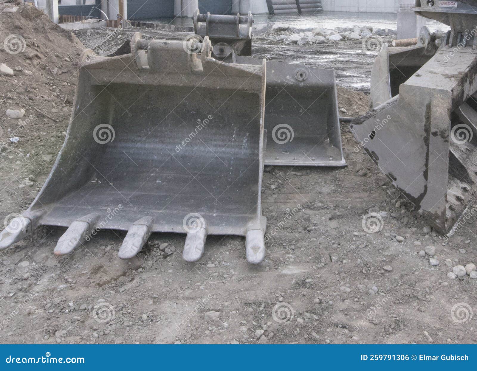 Earthworks with Excavator on Construction Site Stock Photo - Image of ...