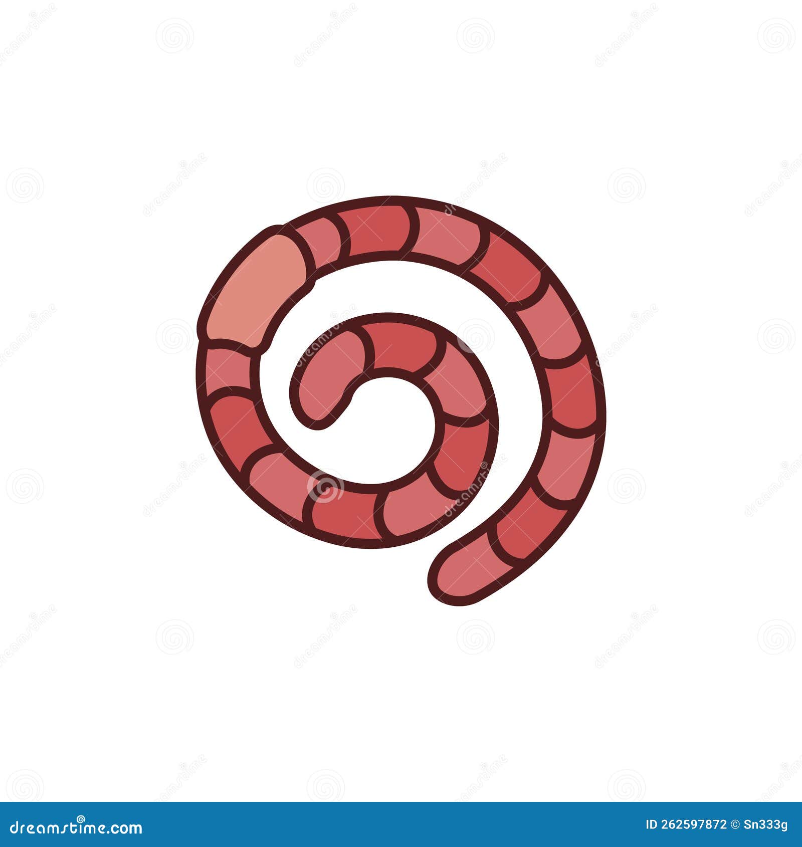 Icon Of Worm Container Cartoon Vector | CartoonDealer.com #248580719