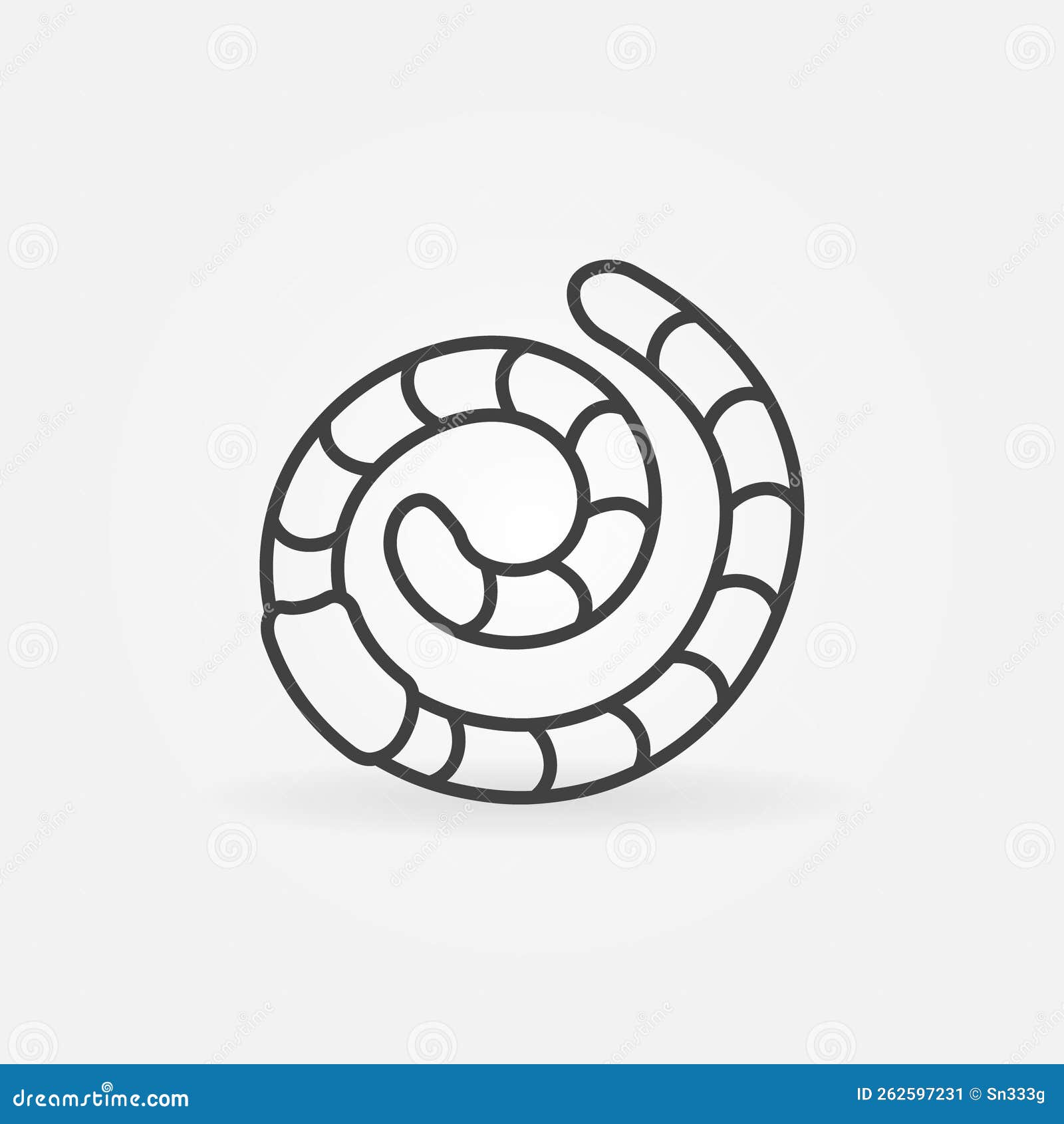 Icon Of Worm Container Cartoon Vector | CartoonDealer.com #248580719