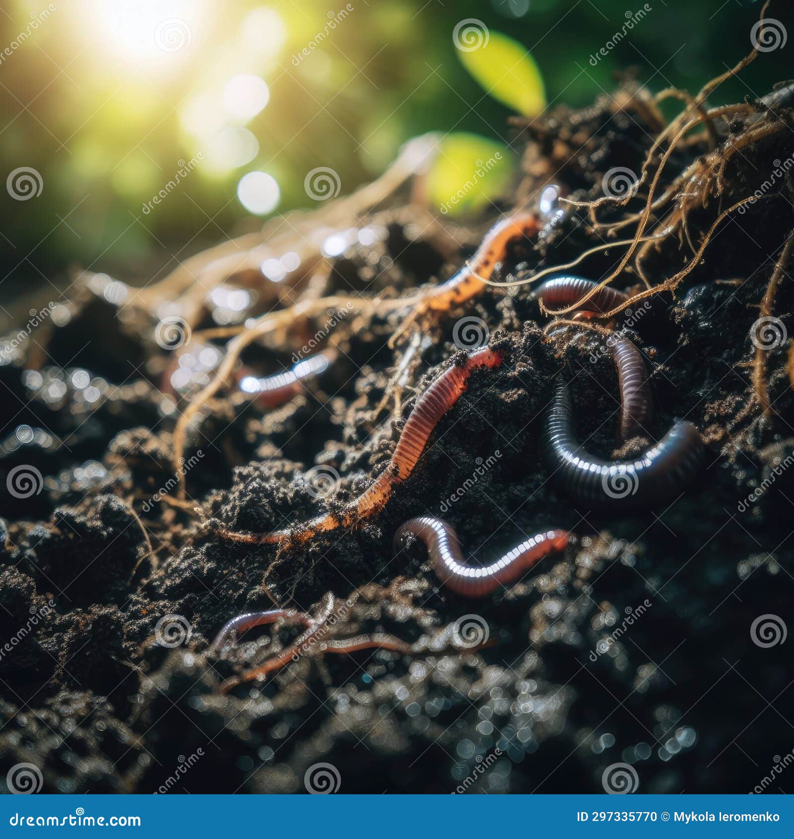 Set Of Earthworms. Crawling Insects Cartoon Vector | CartoonDealer.com ...