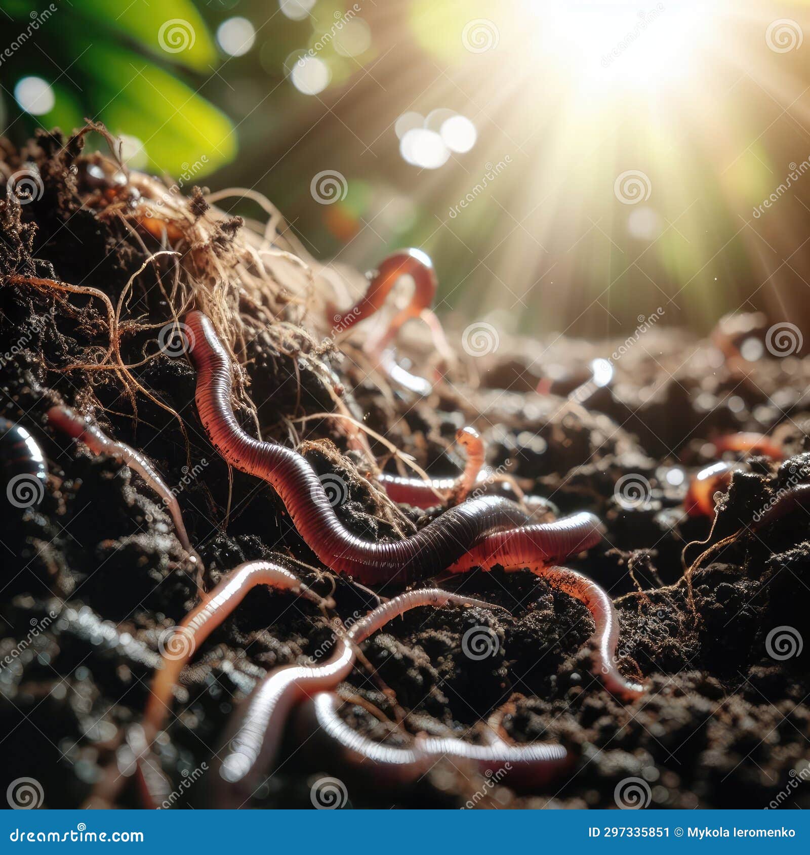 Set Of Earthworms. Crawling Insects Cartoon Vector | CartoonDealer.com ...