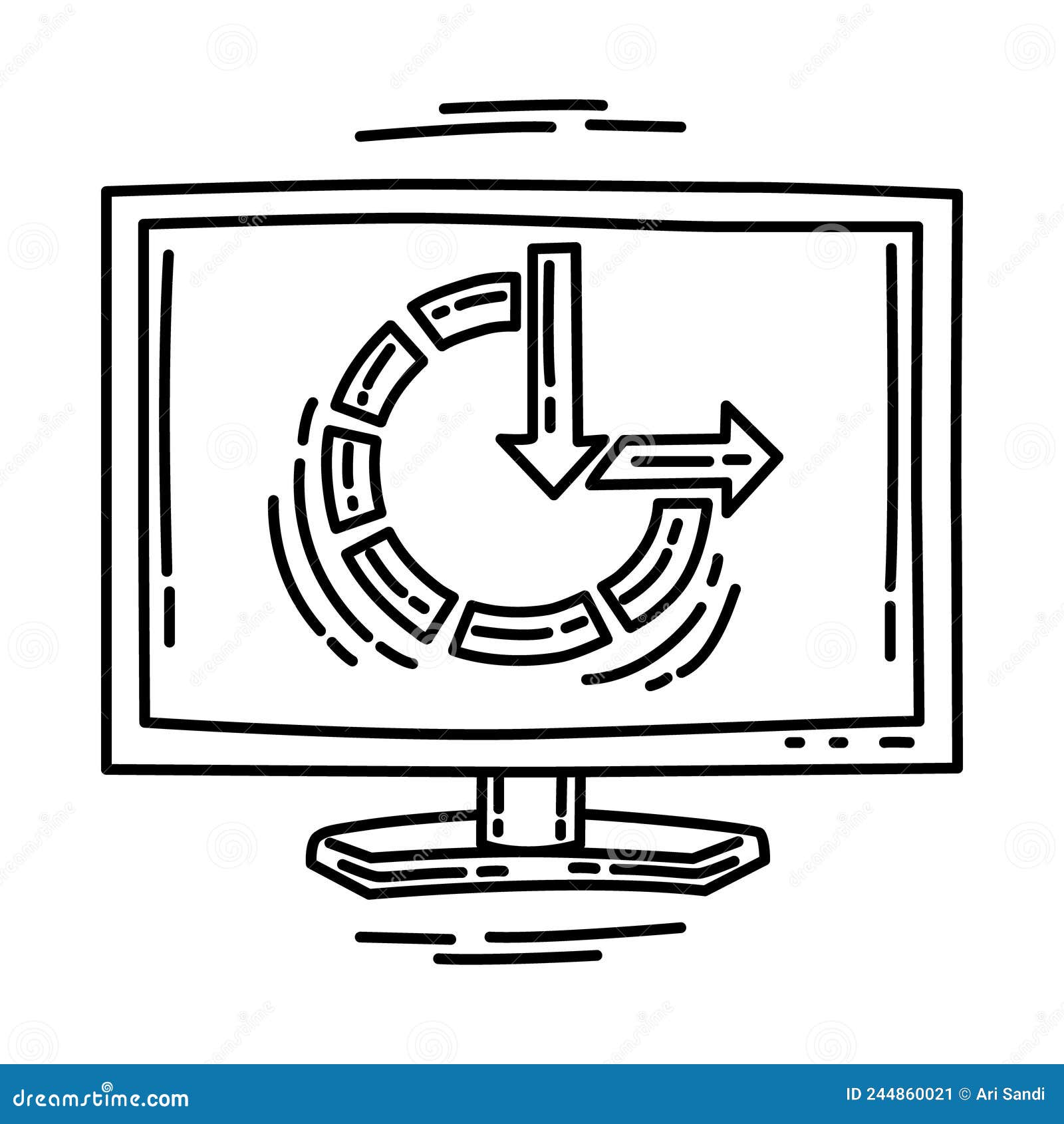 Ease of Access Icon. Doodle Hand Drawn or Outline Icon Style Stock ...