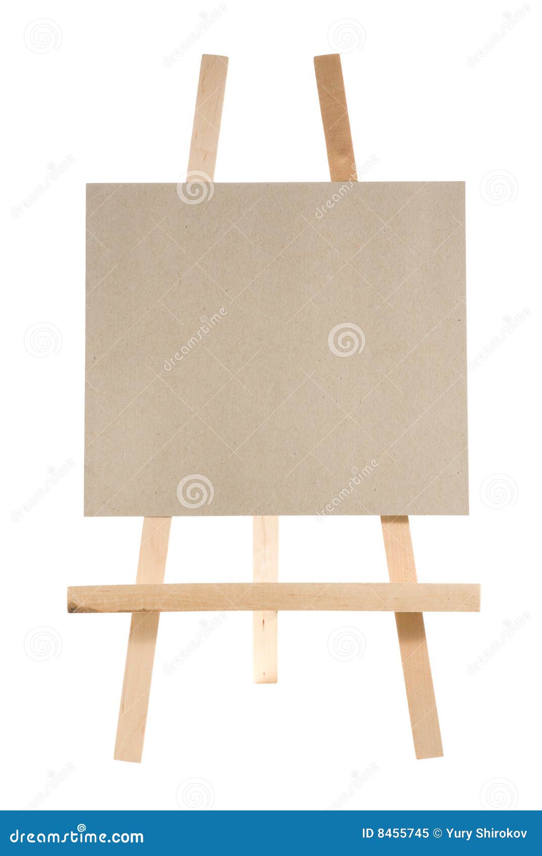 Easel stock image. Image of isolated, support, paintings - 8455745
