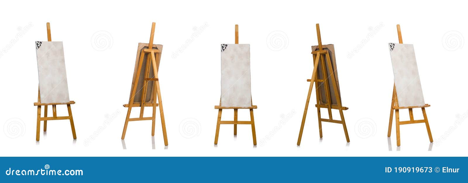 Easel Isolated on the White Background Stock Image - Image of isolated ...