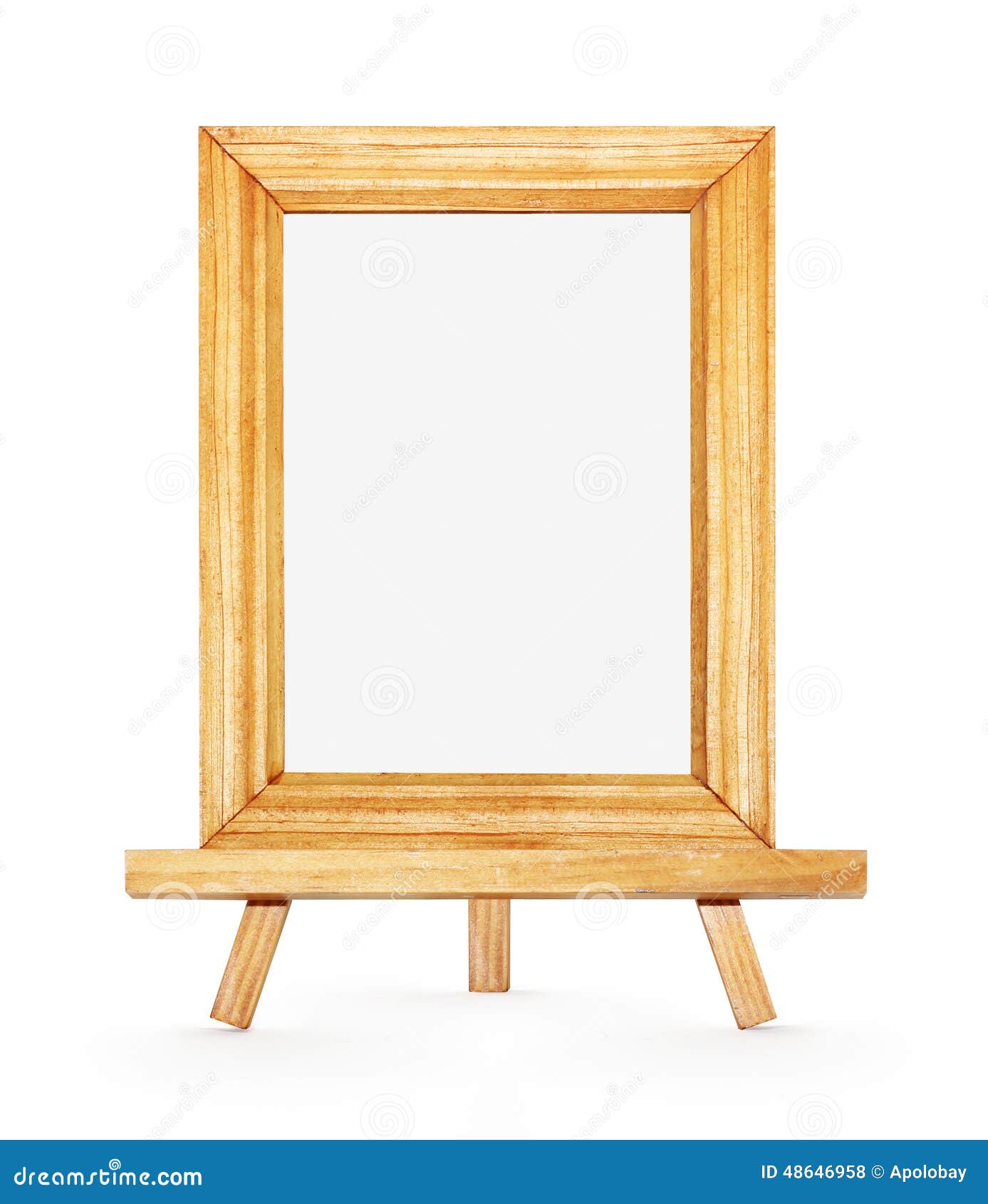 Easel isolated on a white stock photo. Image of banner - 48646958