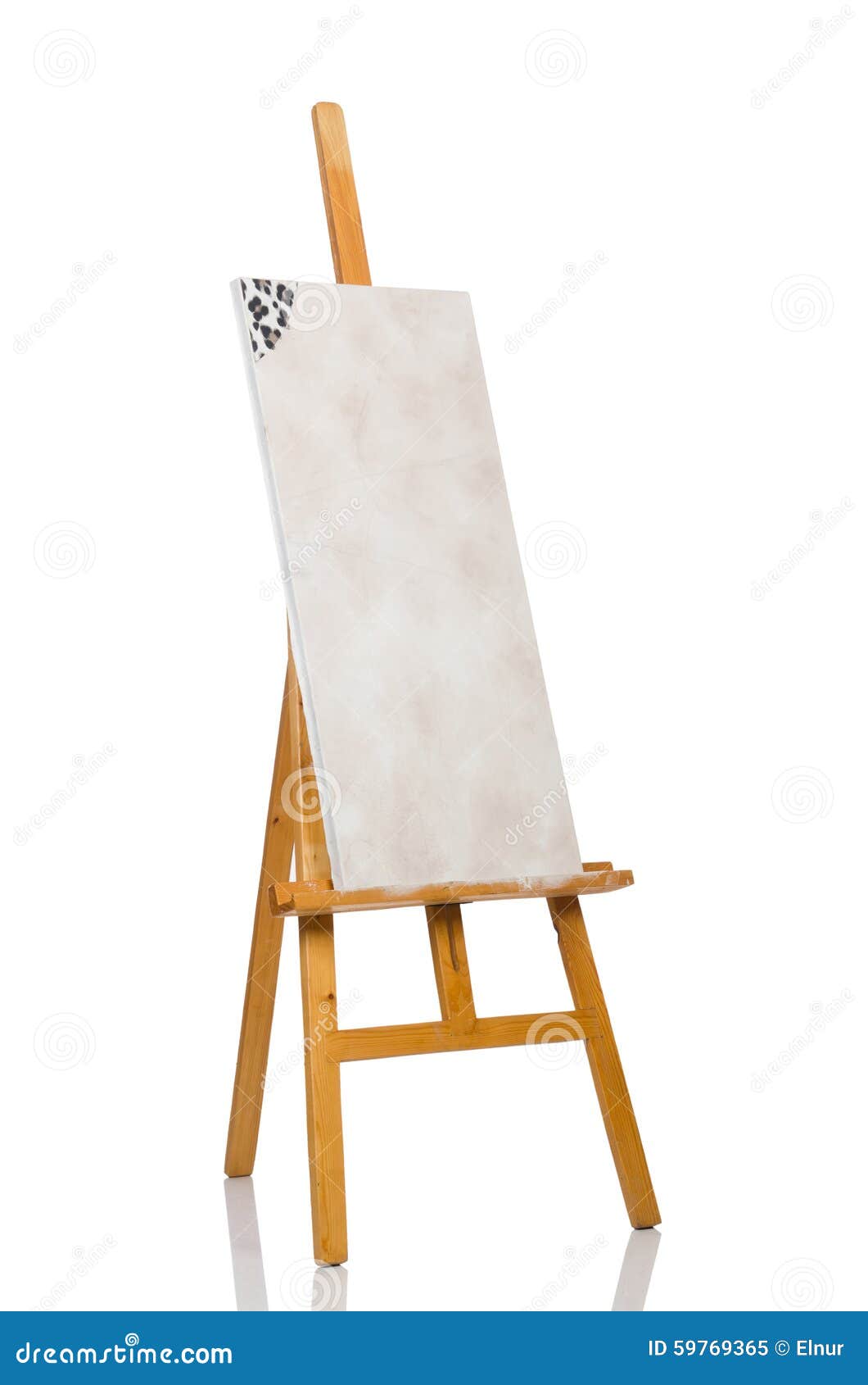 Easel Isolated on the White Background Stock Image - Image of display ...