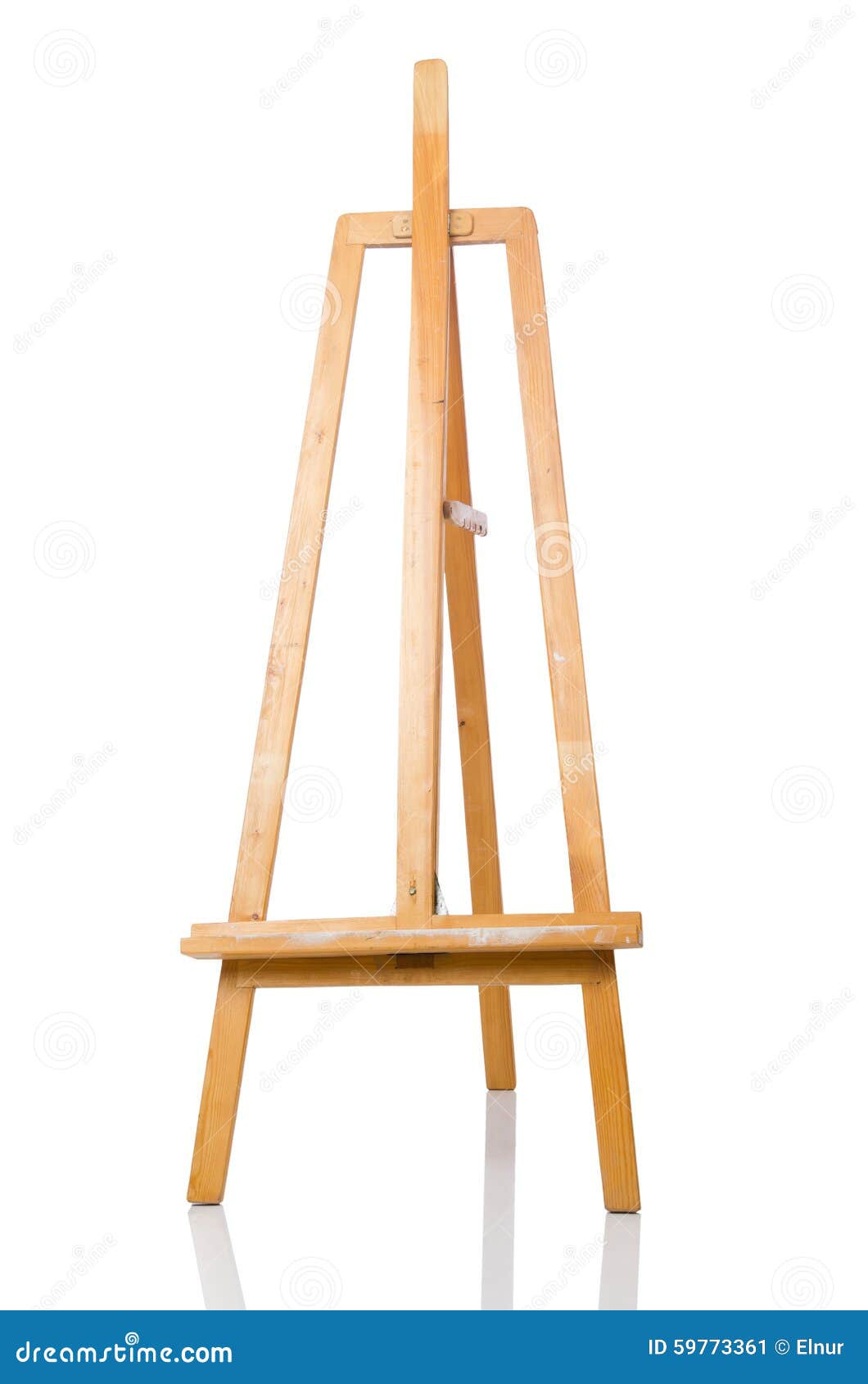 Easel Isolated on the White Background Stock Image - Image of creative ...