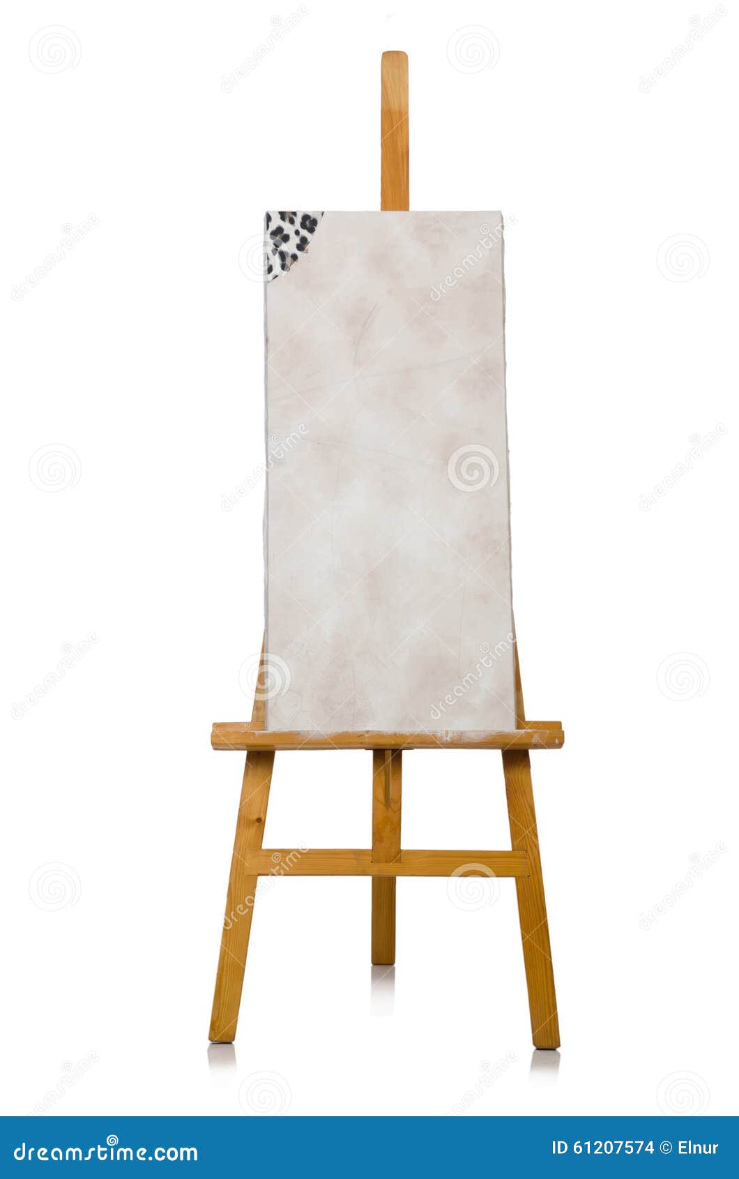 The Easel Isolated on the White Background Stock Photo - Image of ...