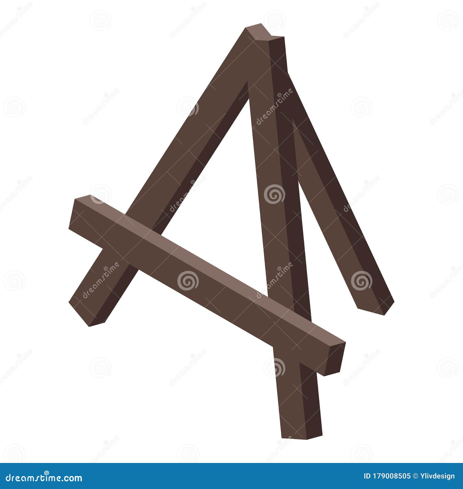 Easel Stand Icon, Isometric Style Stock Vector - Illustration of canvas ...