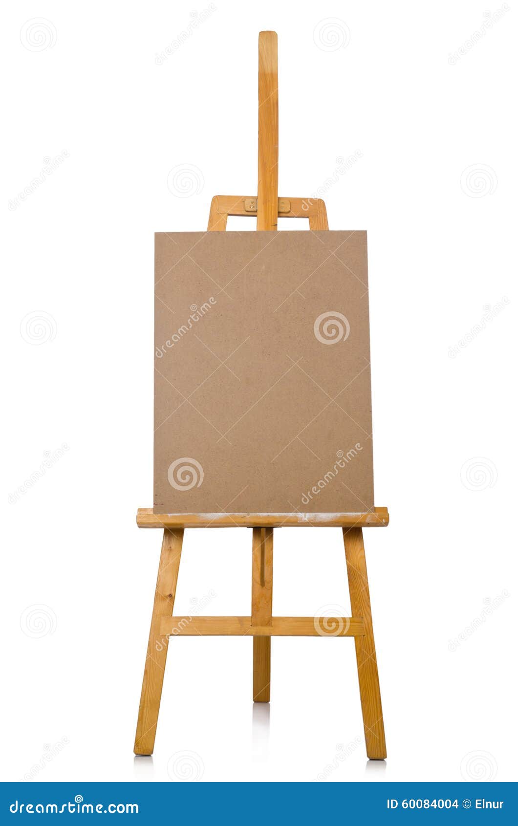 Easel on the White Background Stock Photo - Image of paint ...