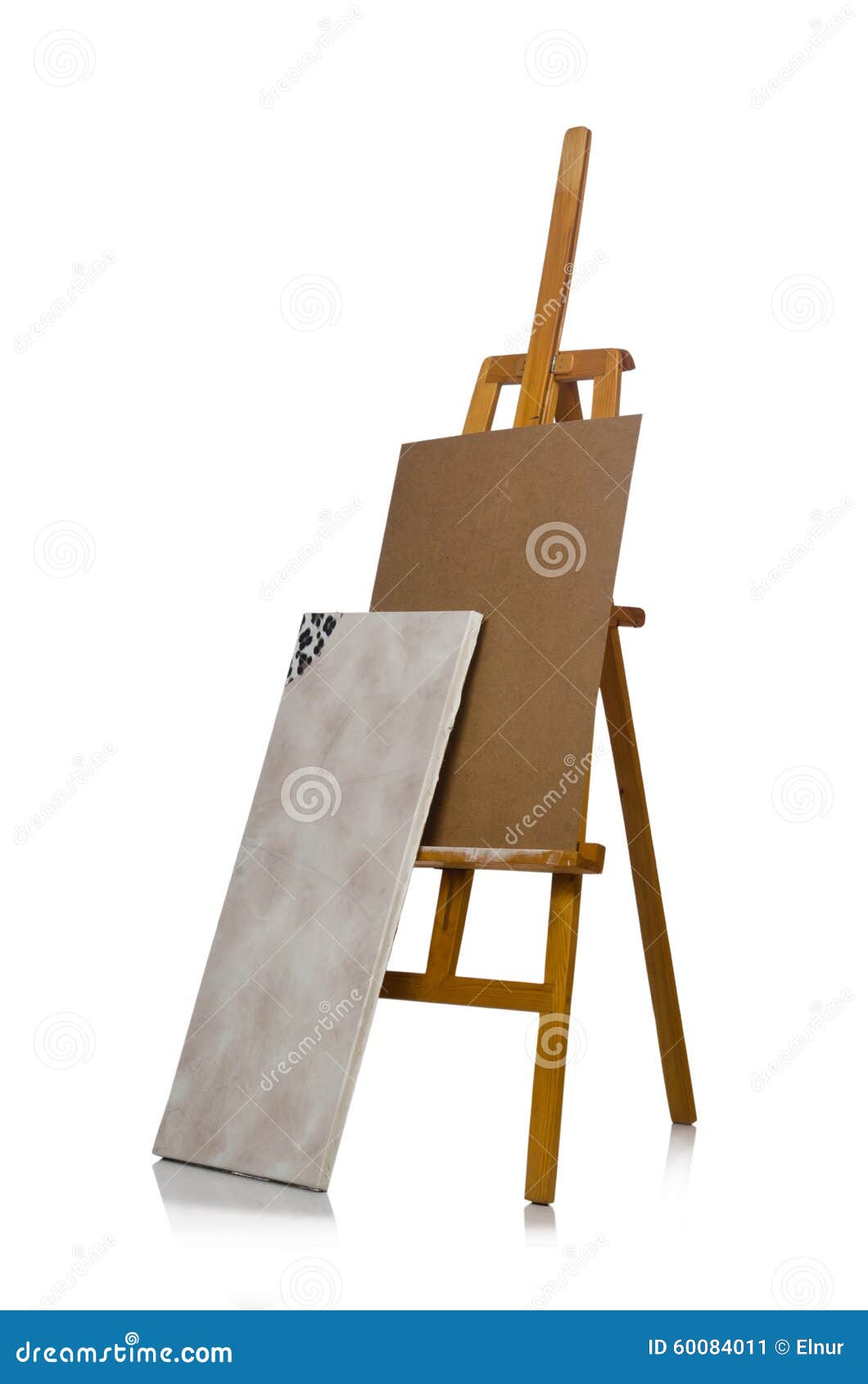 Easel on the White Background Stock Image - Image of artist, education ...