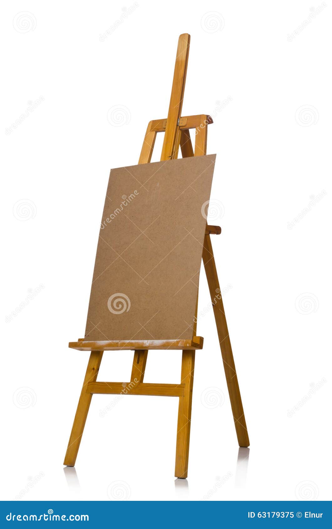 The Easel on the White Background Stock Image - Image of board, colours ...