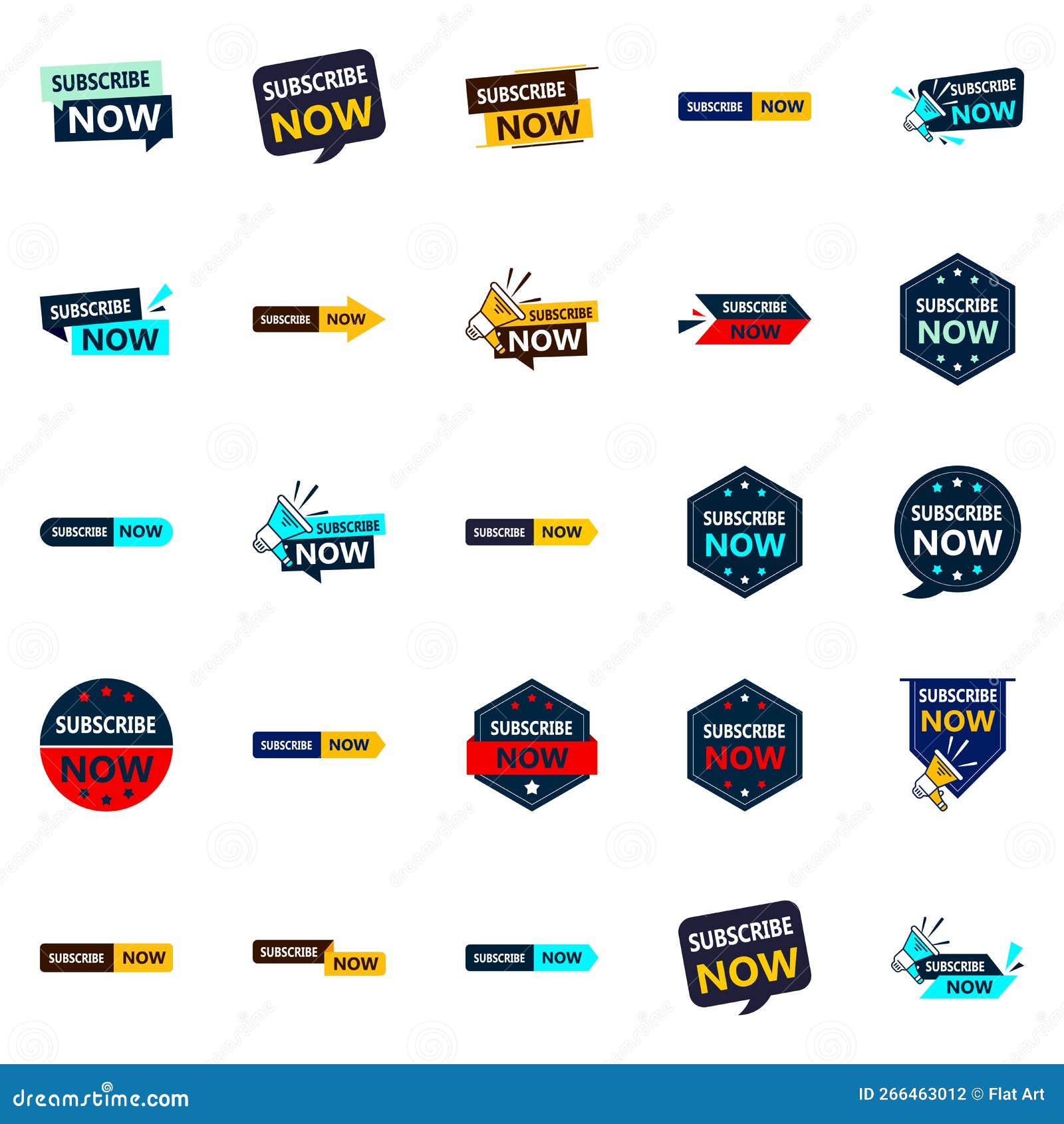 Easily Customizable Subscribe Now 25 Vector Banners for Flexible Design ...