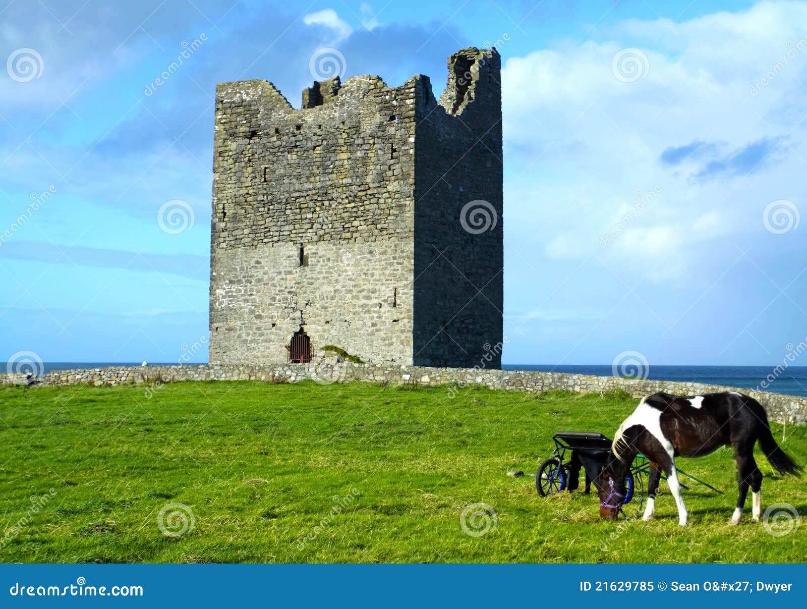 Easky Castle Co. Sligo Ireland Stock Image - Image of sunny, historical ...