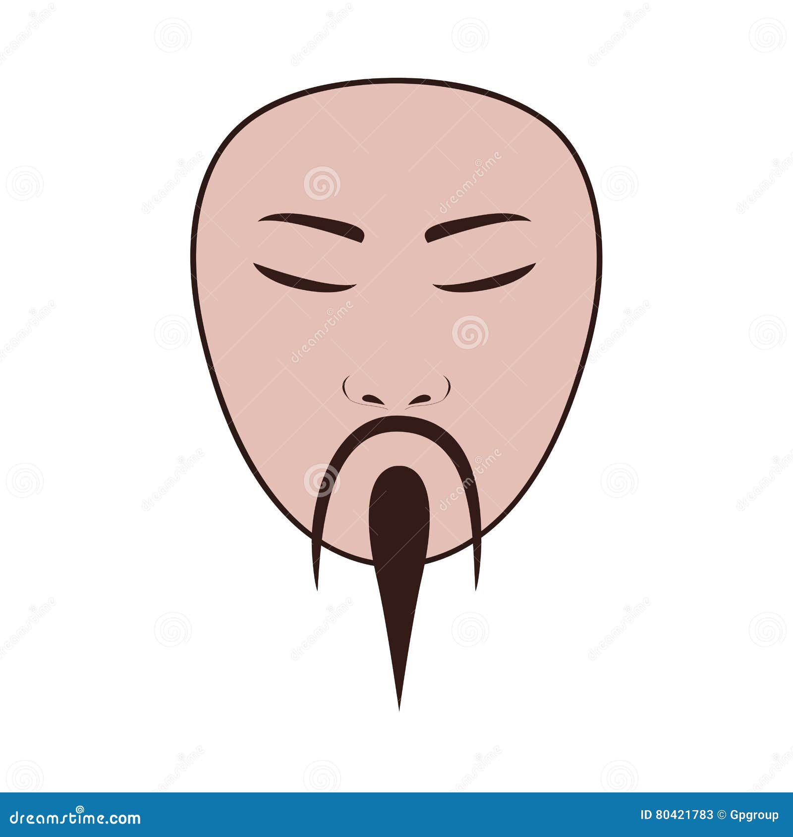East asian man icon image stock vector. Illustration of adult - 80421783