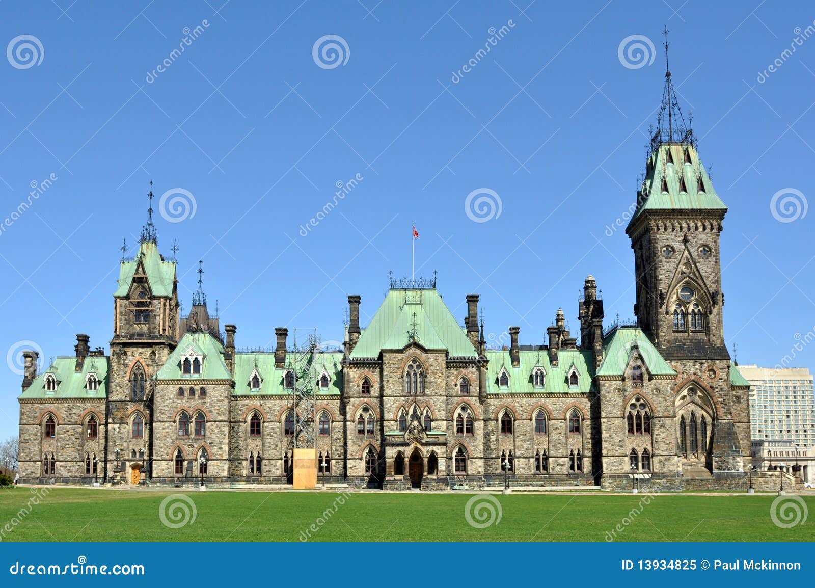 East Block of Parliament Buildings Stock Image - Image of hill ...