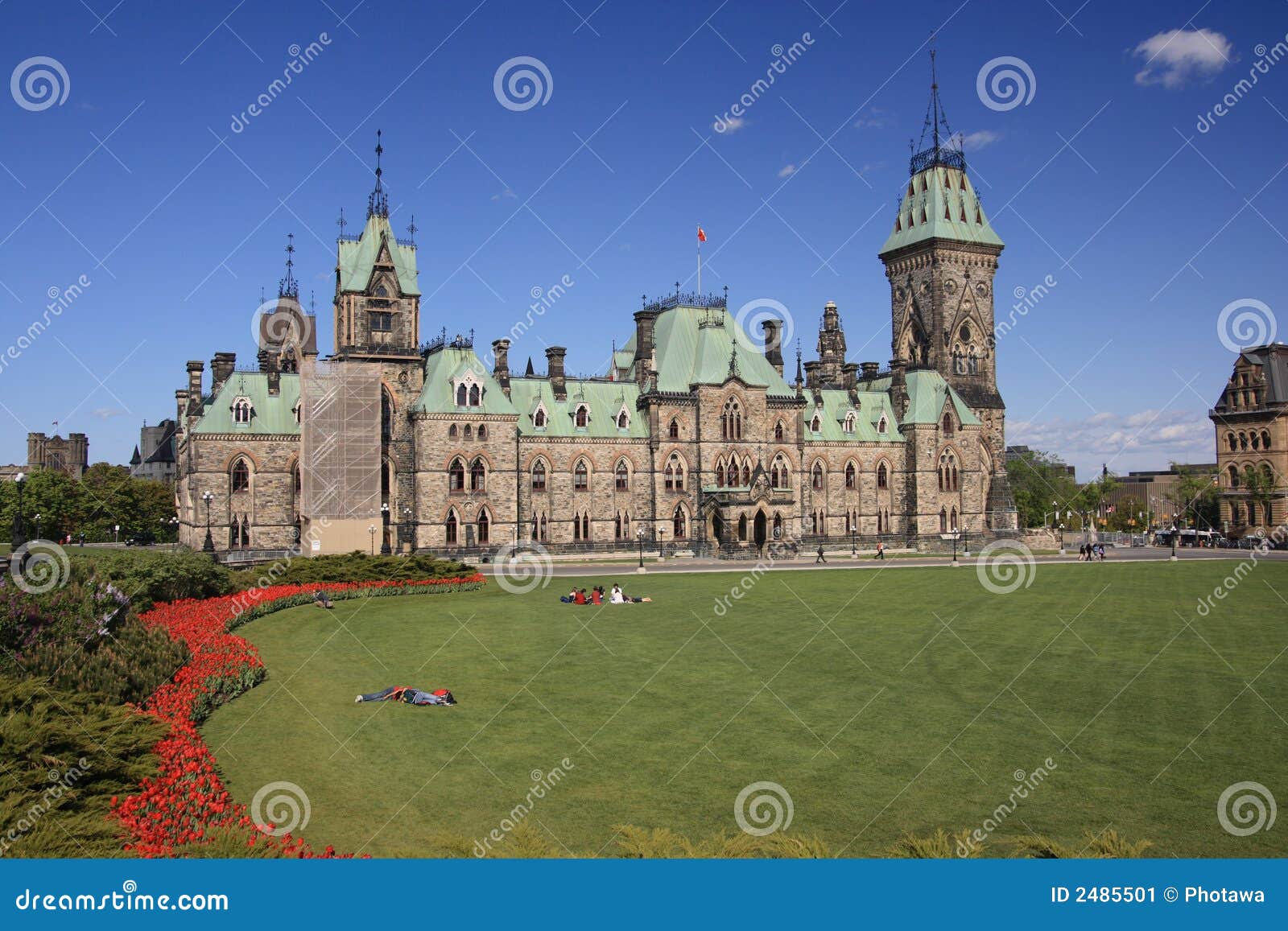 East Block during Spring stock image. Image of lawn, tourism - 2485501