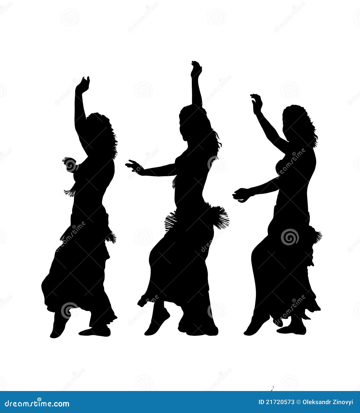 East dancers silhouette stock vector. Illustration of silhouette - 21720573