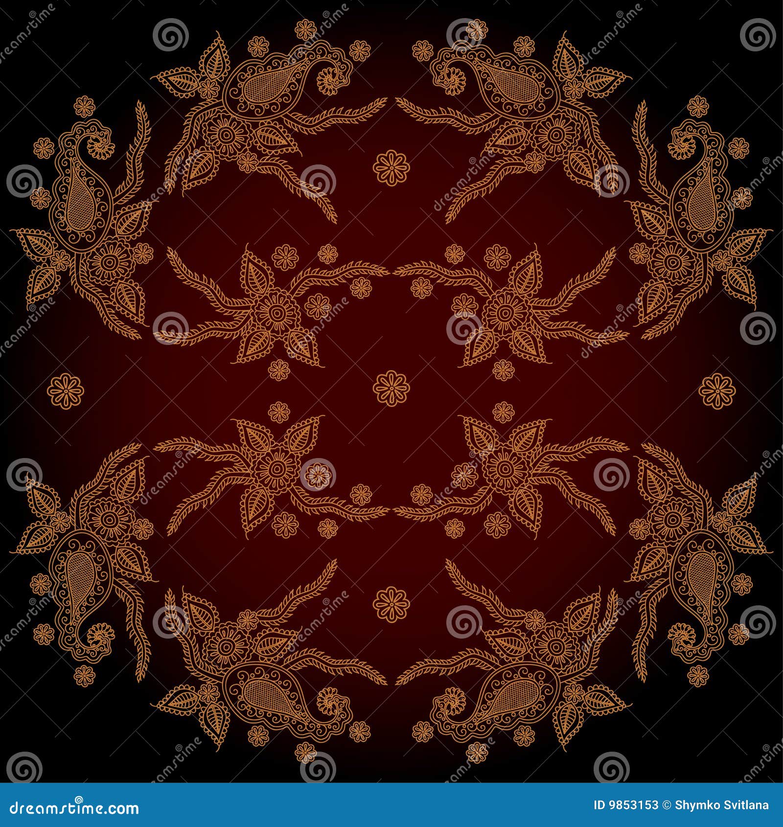 East decorative pattern stock illustration. Illustration of ornament ...