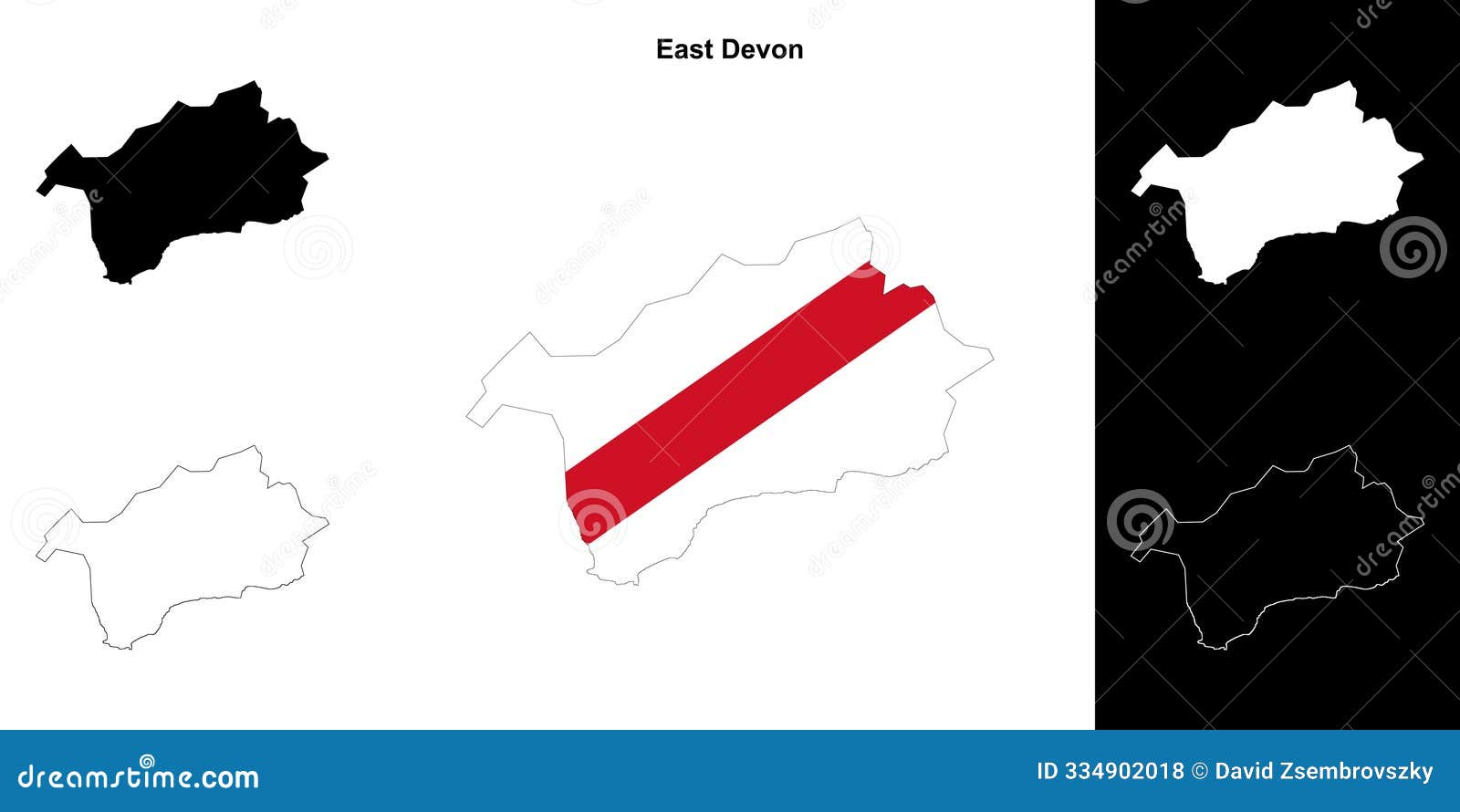 Devon Outline Map Cartoon Vector | CartoonDealer.com #323768379