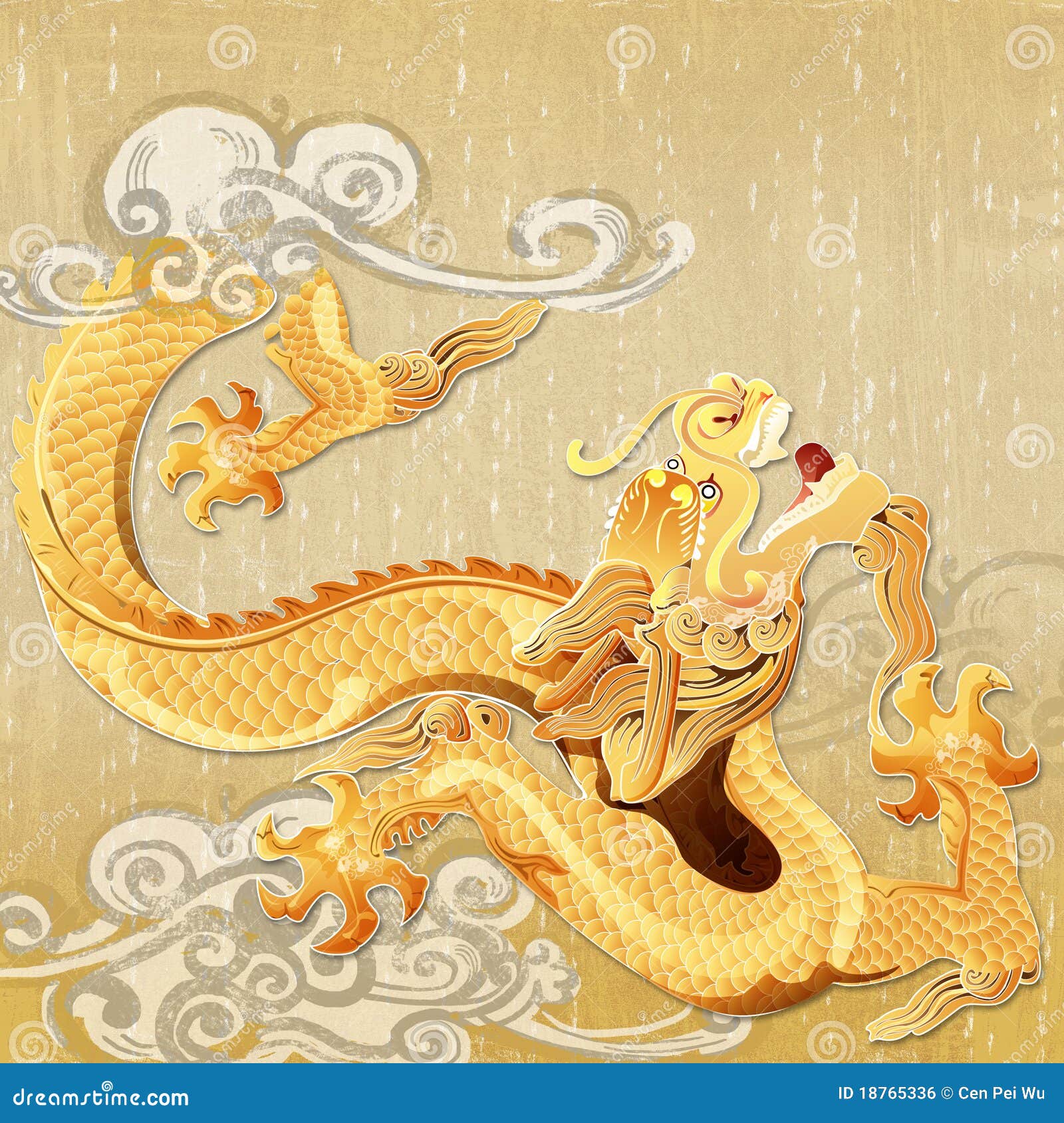 East Dragon stock illustration. Illustration of icon - 18765336