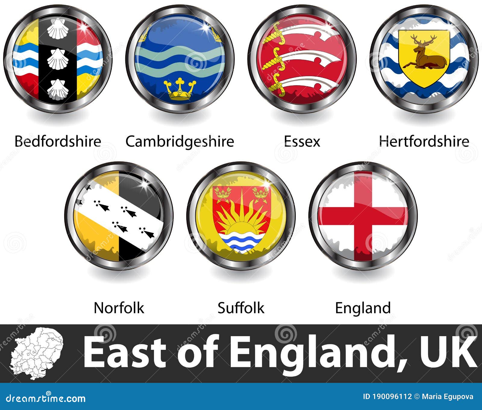 East Of England Uk Stock Vector Illustration Of Norfolk 190096112